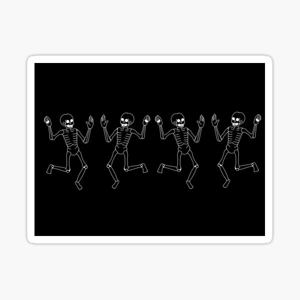 "Dancing Skeletons" Sticker for Sale by zoliza | Redbubble