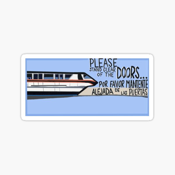 "Monorail Sticker " Sticker for Sale by rhicos | Redbubble