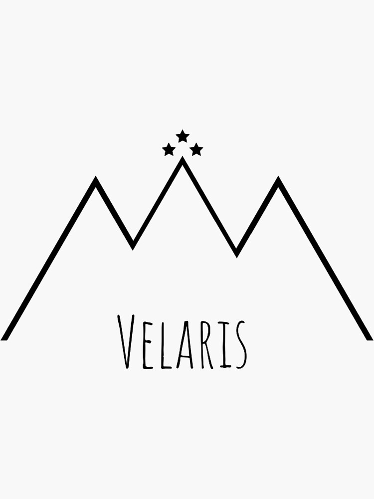 "Velaris Design Art | A Court of Thorns and Roses" Sticker by mydelight ...