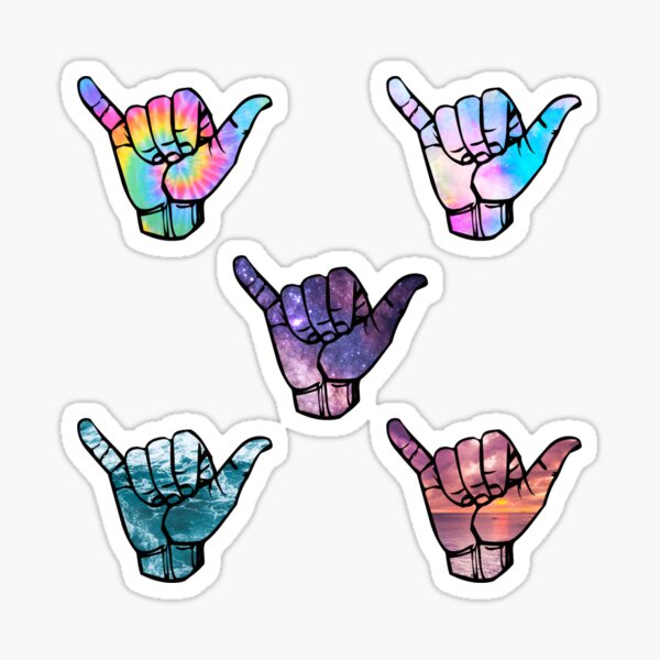"hang loose sticker pack" Sticker for Sale by marniestickers | Redbubble