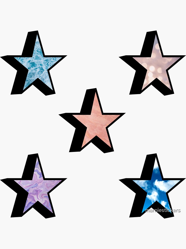 "star sticker pack" Sticker for Sale by marniestickers | Redbubble