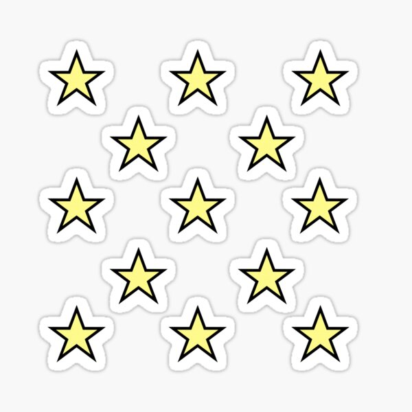 "yellow star sticker pack" Sticker for Sale by marniestickers | Redbubble