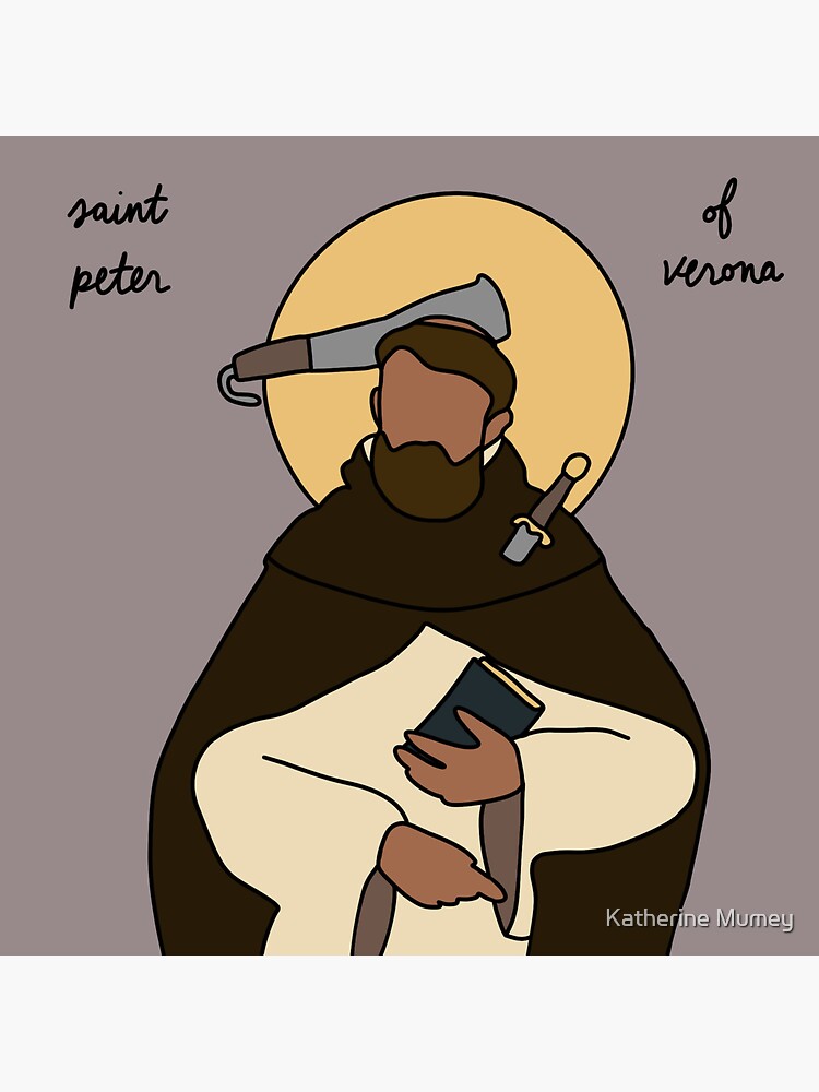 "Saint Peter of Verona" Sticker for Sale by Katemumey | Redbubble