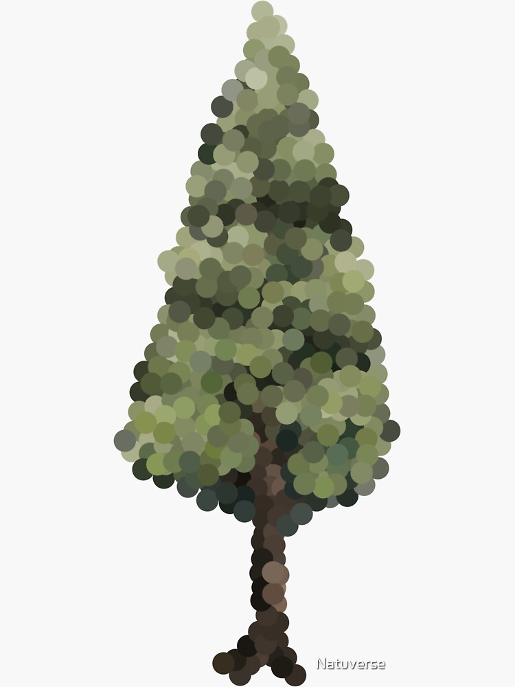 "Dot Tree" Sticker for Sale by Natuverse | Redbubble