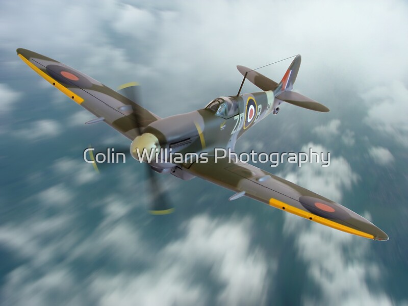 "Spitfire In The Clouds" by Colin Williams Photography | Redbubble