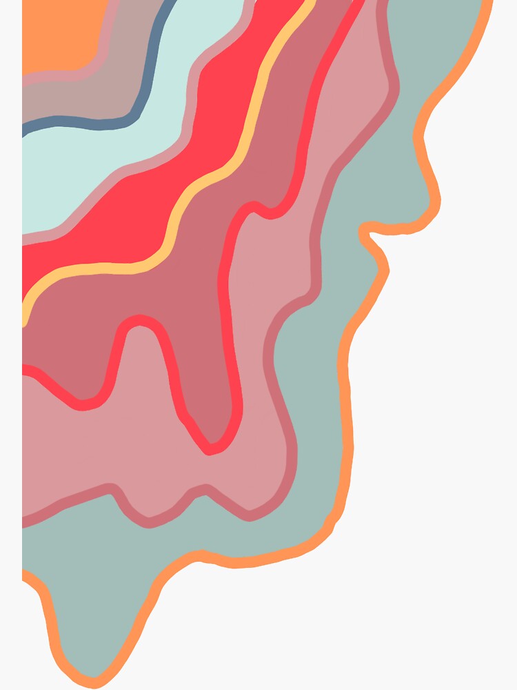 "Aesthetic drip sticker" Sticker by Mooomoostickers | Redbubble