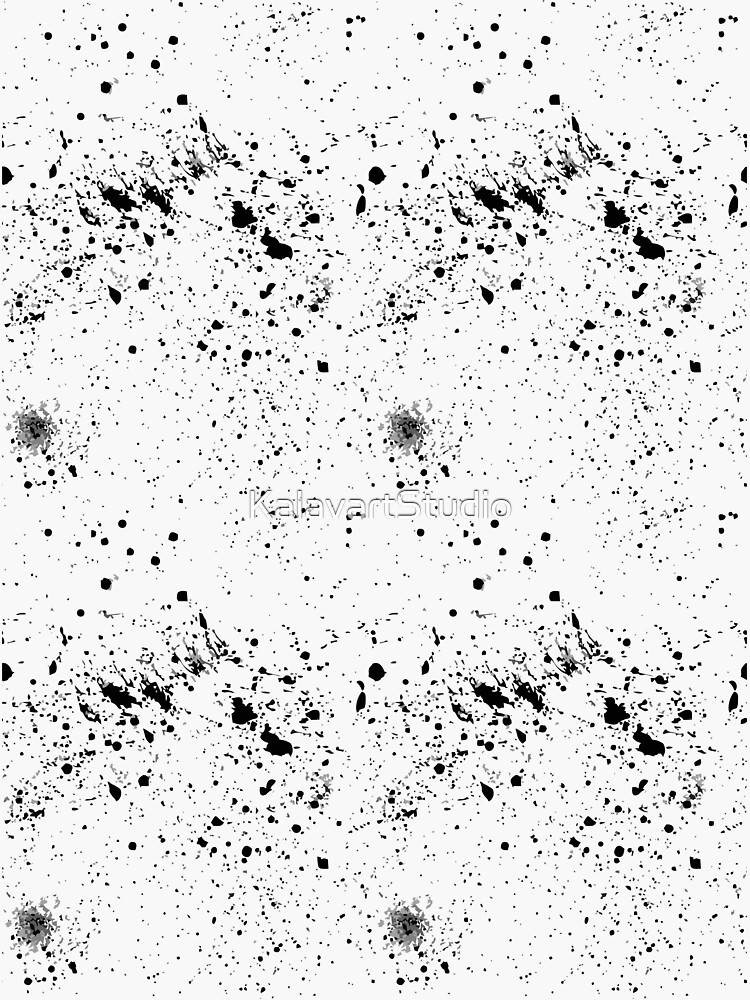 "Black splash pattern,spray texture" Sticker for Sale by KalavartStudio ...