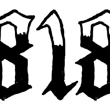 "818" Sticker for Sale by Inspiration Graphics | Redbubble