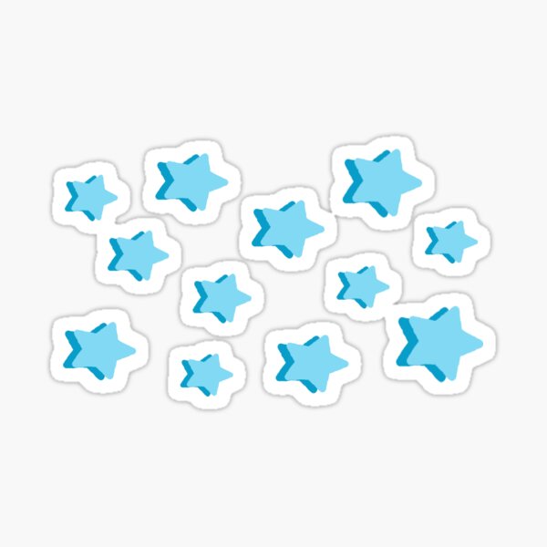 "blue star pack!" Sticker for Sale by designsbylucia | Redbubble