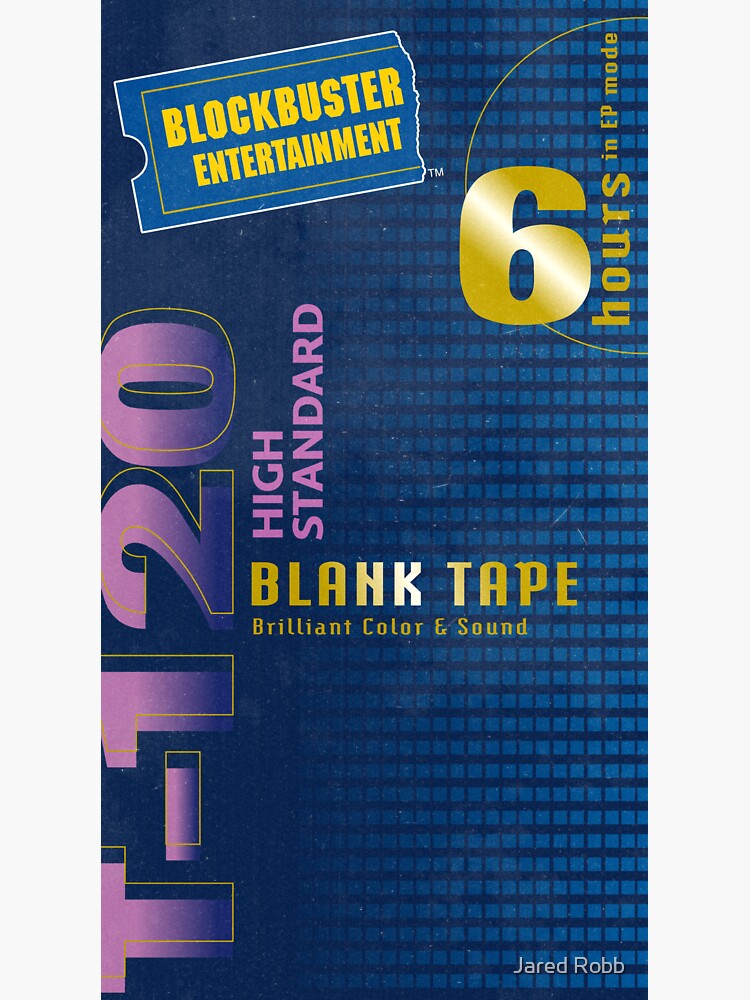 "Vintage VHS Sleeve Cover (Blockbuster) " Sticker for Sale by seeing ...