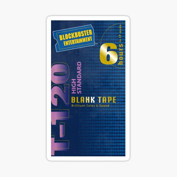 "Vintage VHS Sleeve Cover (Blockbuster) " Sticker for Sale by seeing ...