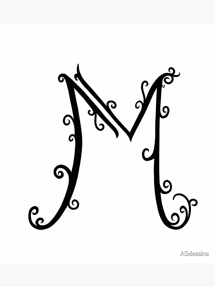 "Monogram letter M, alphabet" Photographic Print for Sale by ASdessins ...