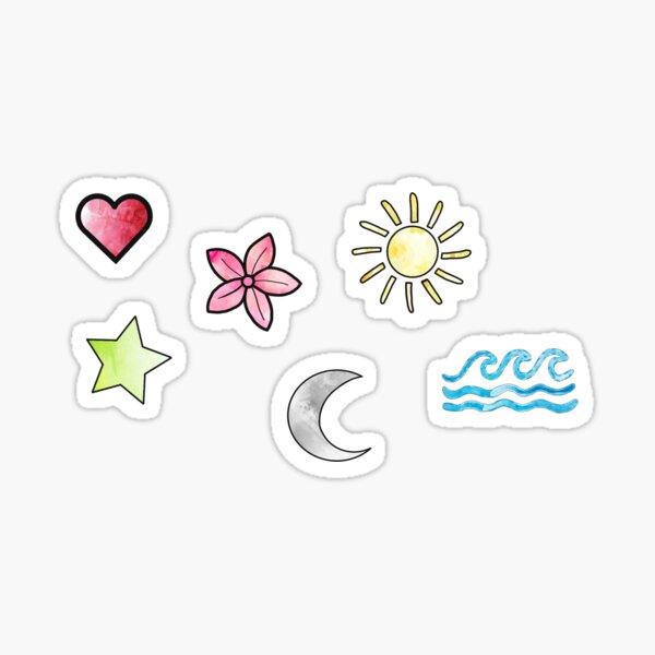 "Symbol Watercolor Sticker Pack" Sticker for Sale by bellamarie803 ...