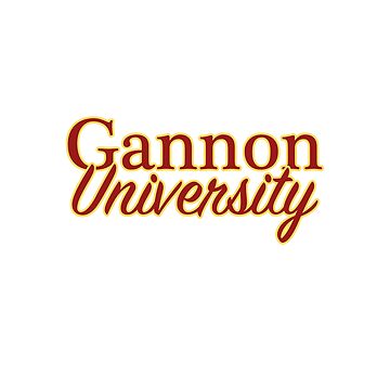 "Gannon University " Sticker for Sale by ehcreations | Redbubble