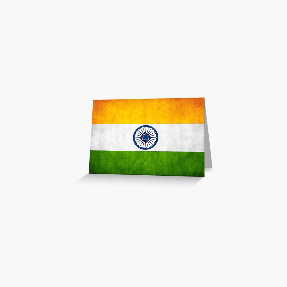 India Indian Flag National Flag Of India Greeting Card By india-indian-flag-national-flag-of-india-greeting-card-by