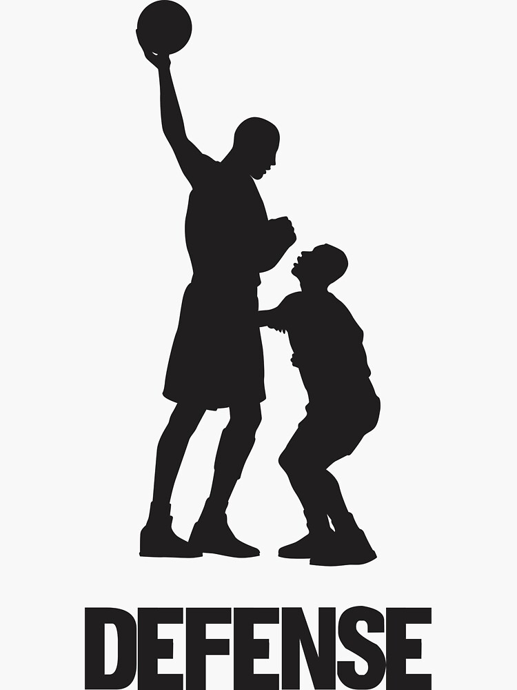 "Defense - Basketball Shirt" Sticker for Sale by caiquefelino15 | Redbubble