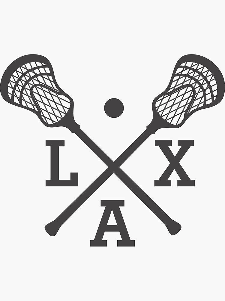 "Sports Lacrosse Sticks LAX" Sticker for Sale by lolodesignprint ...