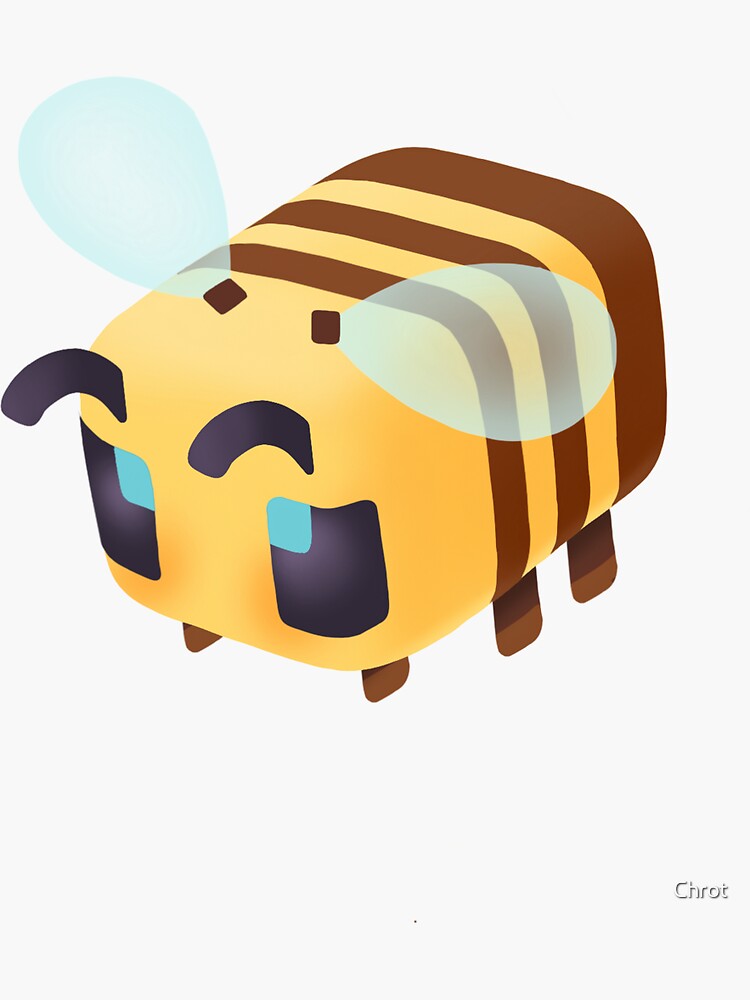"Cute Minecraft Bee" Sticker for Sale by Chrot | Redbubble