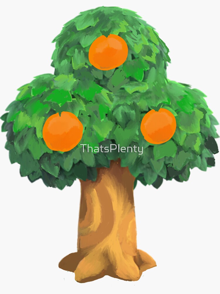 "ACNH ORANGE TREE" Sticker for Sale by ThatsPlenty | Redbubble