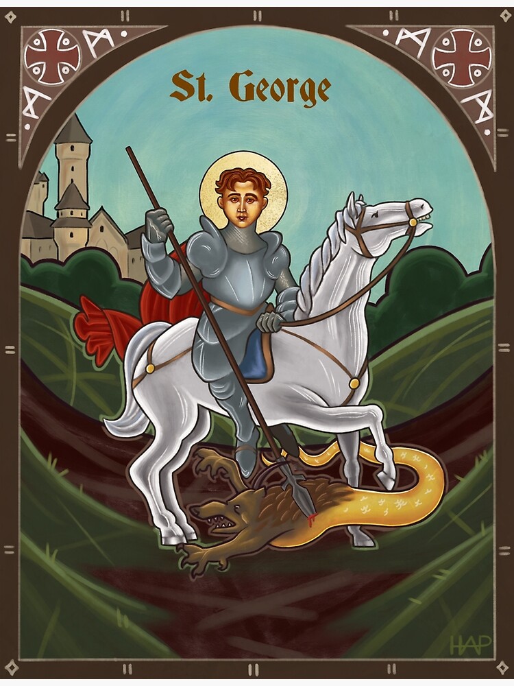 "Icon of St. George" Poster for Sale by LutheranIcons | Redbubble