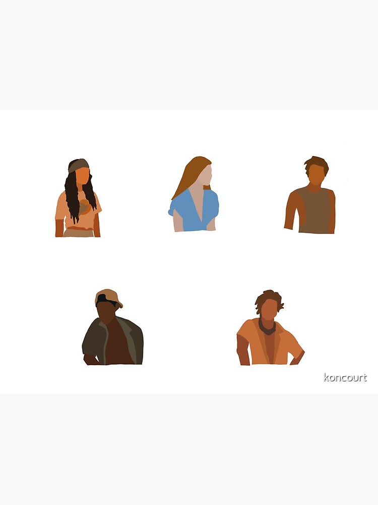 "outer banks cast sticker pack " Art Print for Sale by koncourt | Redbubble