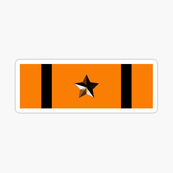 "Bronze Star" Sticker by Det550 | Redbubble
