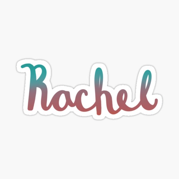"Rachel" Sticker for Sale by 4everindoodles | Redbubble