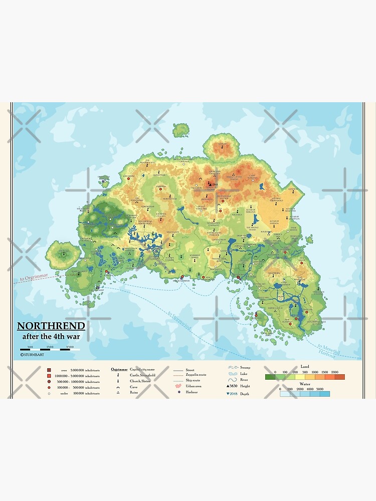 Northrend Map World Of Warcraft Azeroths Map Puzzle – Yvolve