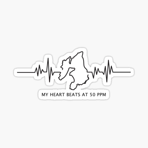 "Islay Heartbeat" Sticker for Sale by islayengraved | Redbubble