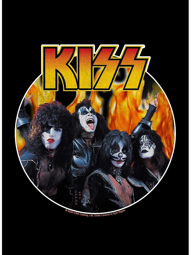 "KISS (Fire Band Design)" Photographic Print by HawkstoneDesign | Redbubble