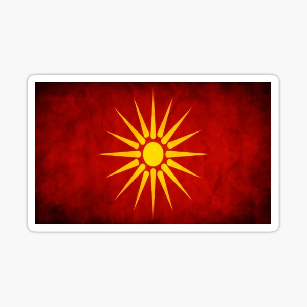 "Macedonia | Macedonian Flag | National Flag of Macedonia" Sticker for ...