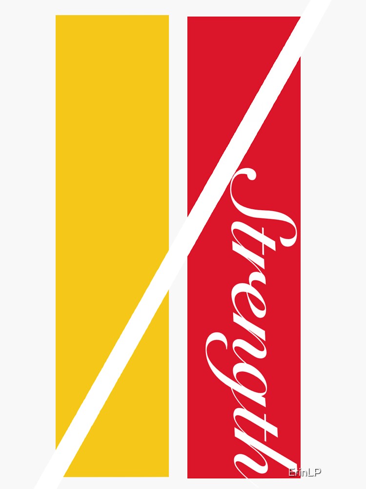 "Strength " Sticker by ErinLP | Redbubble