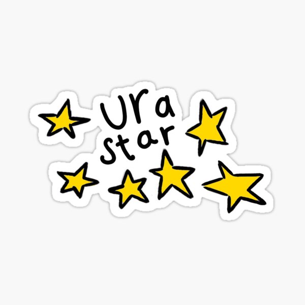 "ur a star sticker" Sticker for Sale by isaachcc | Redbubble