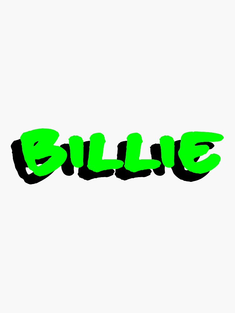 "Billie sticker" Sticker by caldaronegc | Redbubble