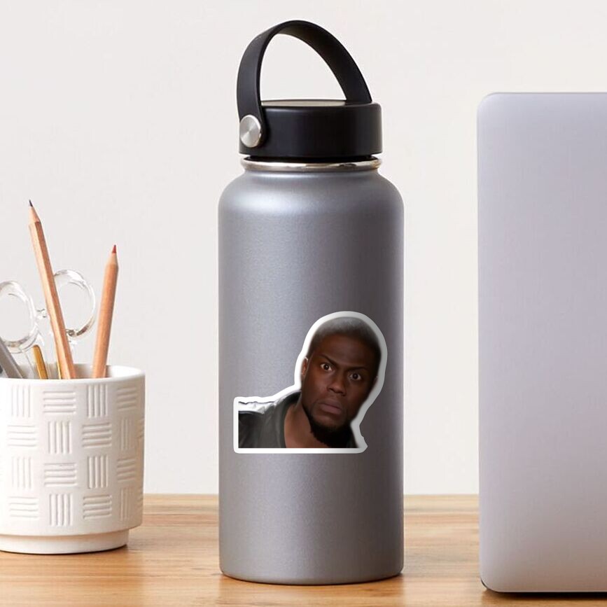 "iconic kevin hart " Sticker for Sale by sabrinabrina | Redbubble