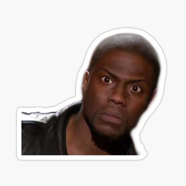 "iconic kevin hart " Sticker for Sale by sabrina y | Redbubble