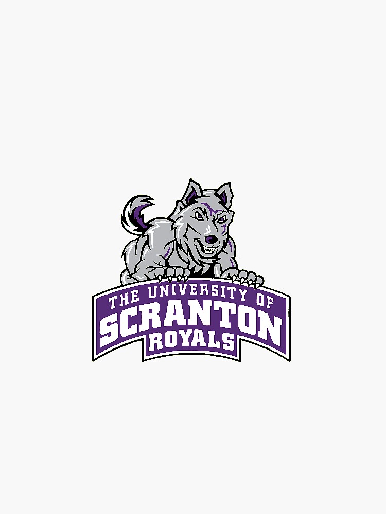 "Univeristy of scranton royals" Sticker for Sale by ecr1210 | Redbubble