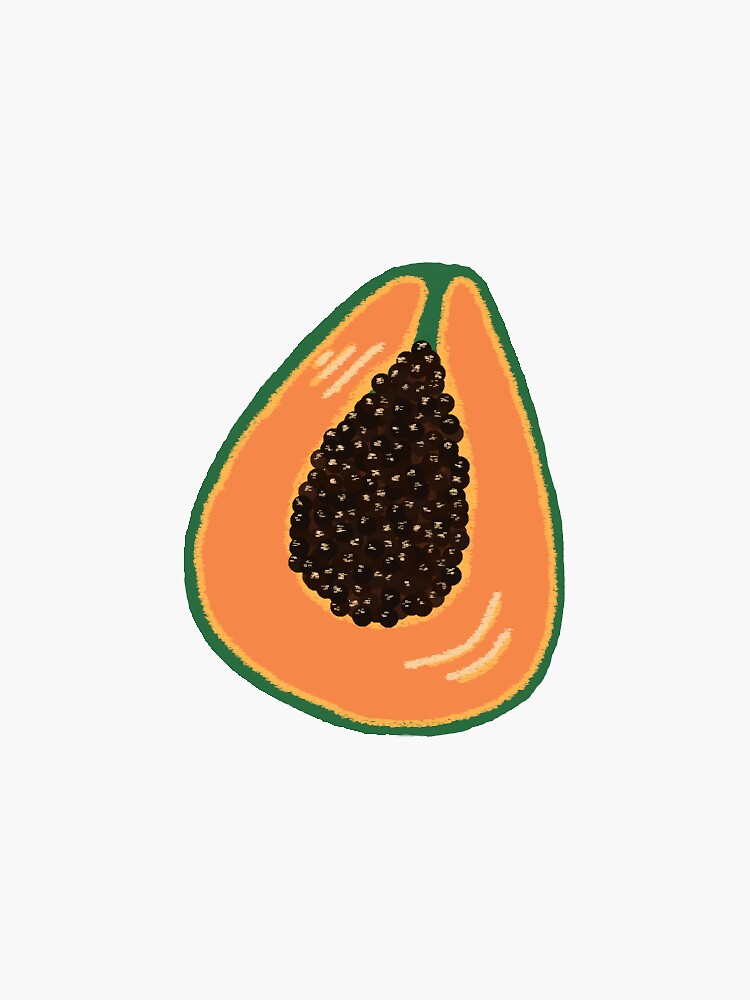 "Papaya!" Sticker for Sale by papayadesign | Redbubble