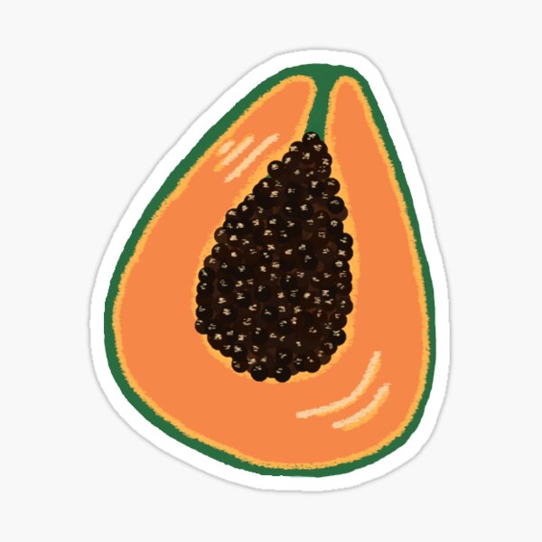 "Papaya!" Sticker for Sale by papayadesign | Redbubble