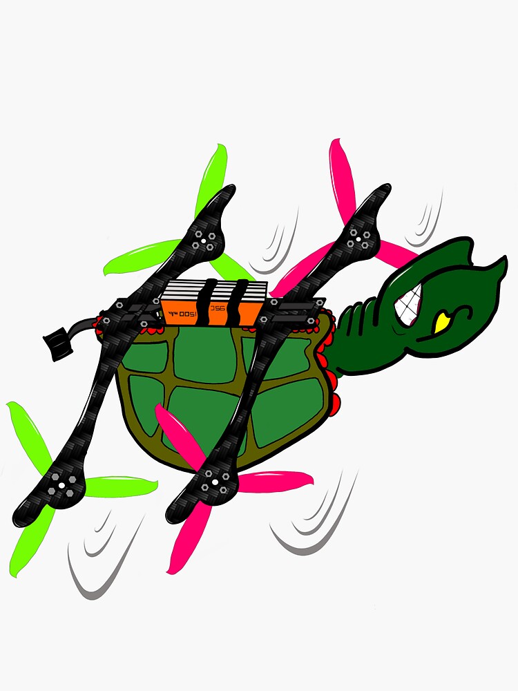 "FPV drone Turtle Mode quad Must Have" Sticker for Sale by ZyderFPV ...