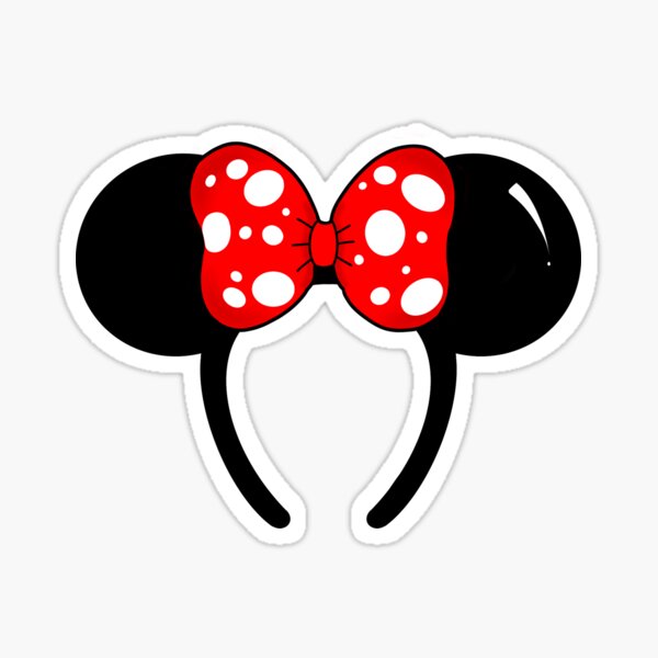 "classic minnie ears" Sticker by MikiAndCo | Redbubble