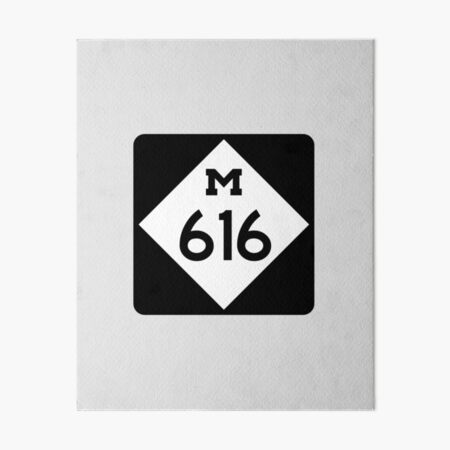 "Michigan State Route 616 (Area Code 616)" Art Board Print for Sale by ...