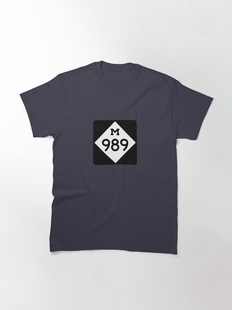 "Michigan State Route 989 (Area Code 989)" T-shirt by SRnAC | Redbubble