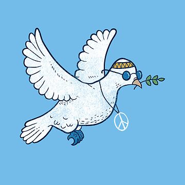 "The Hippie Dove" Sticker for Sale by laurxy | Redbubble