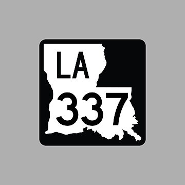 "Louisiana State Route 337 (Area Code 337)" Sticker for Sale by SRnAC ...
