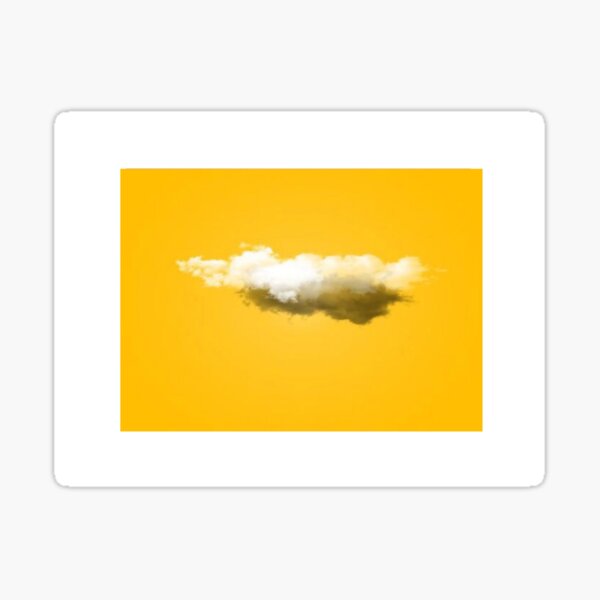 "yellow, cloud, aesthetic sticker" Sticker for Sale by SupremeStylists ...
