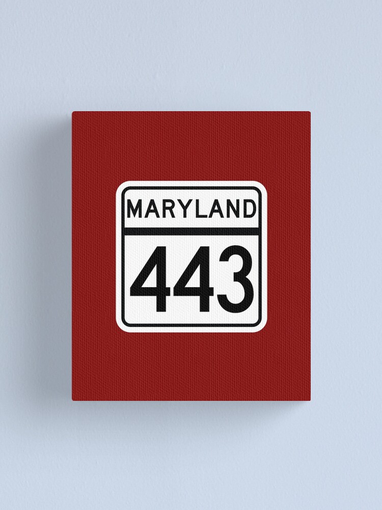 Maryland State Route 443 Area Code 443 Canvas Print For Sale By maryland-state-route-443-area-code-443-canvas-print-for-sale-by