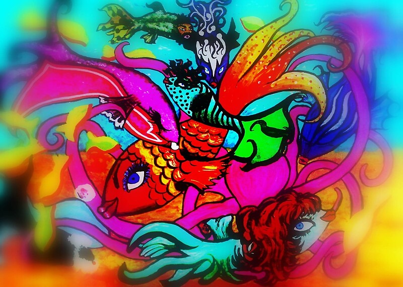 "Flirty Fish" by Lynne Reeves | Redbubble