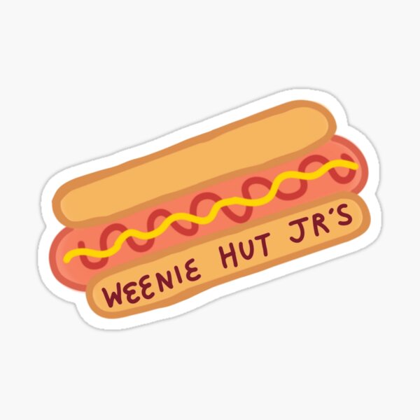 "weenie hut jr's" Sticker for Sale by Rockthearts237 | Redbubble