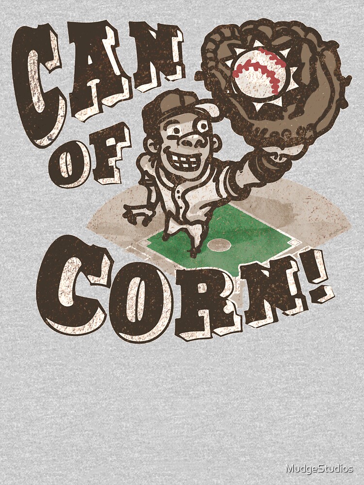 "Can of Corn Baseball Player" T-shirt for Sale by MudgeStudios ...